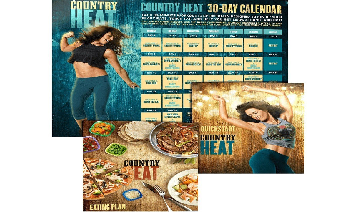 Buy Country Heat Fitness Workout Complete Base Kit DVD's – Caydans